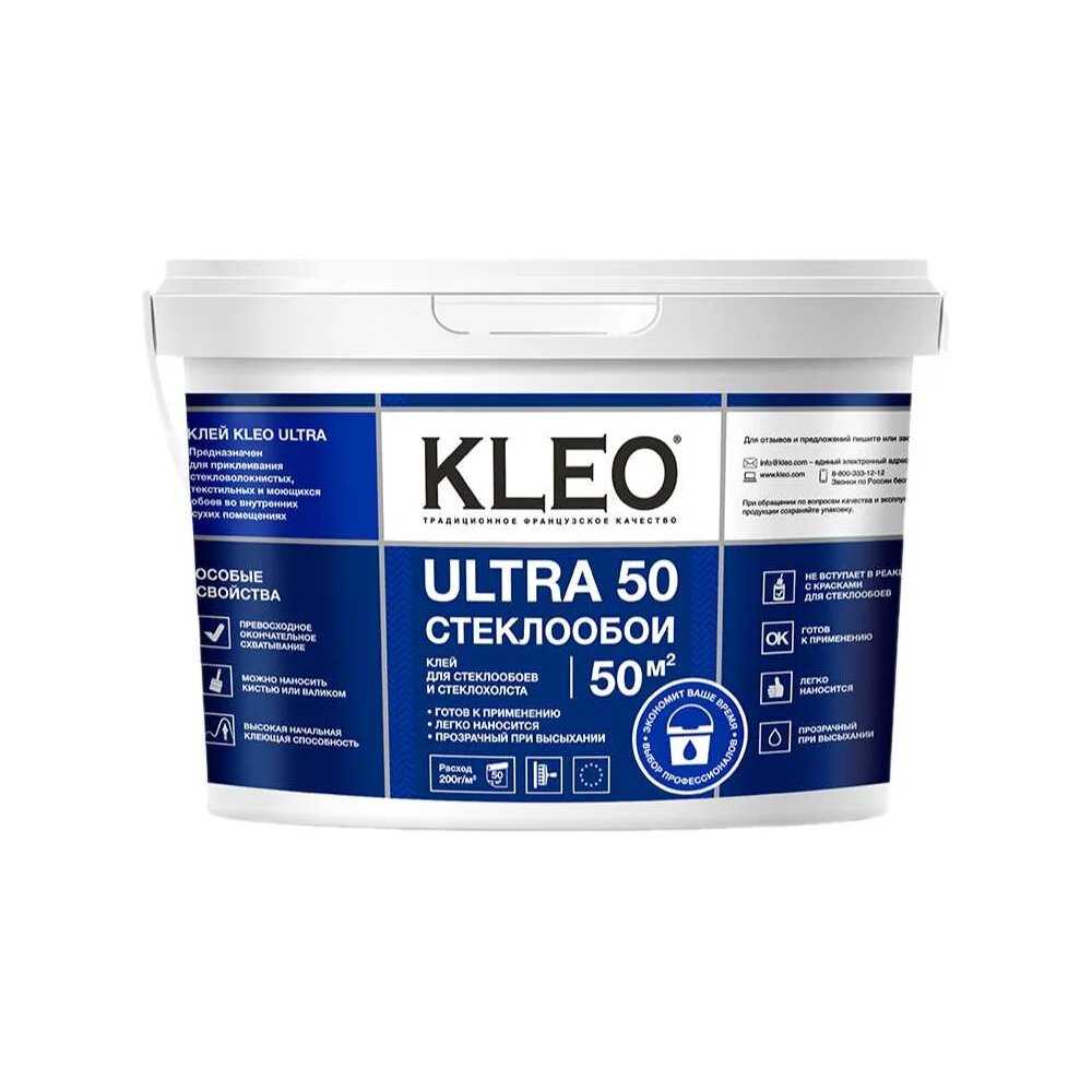 Клей готовый для стеклообоев КLEO ULTRA 10 кг 192 ULTRA 10 кг
