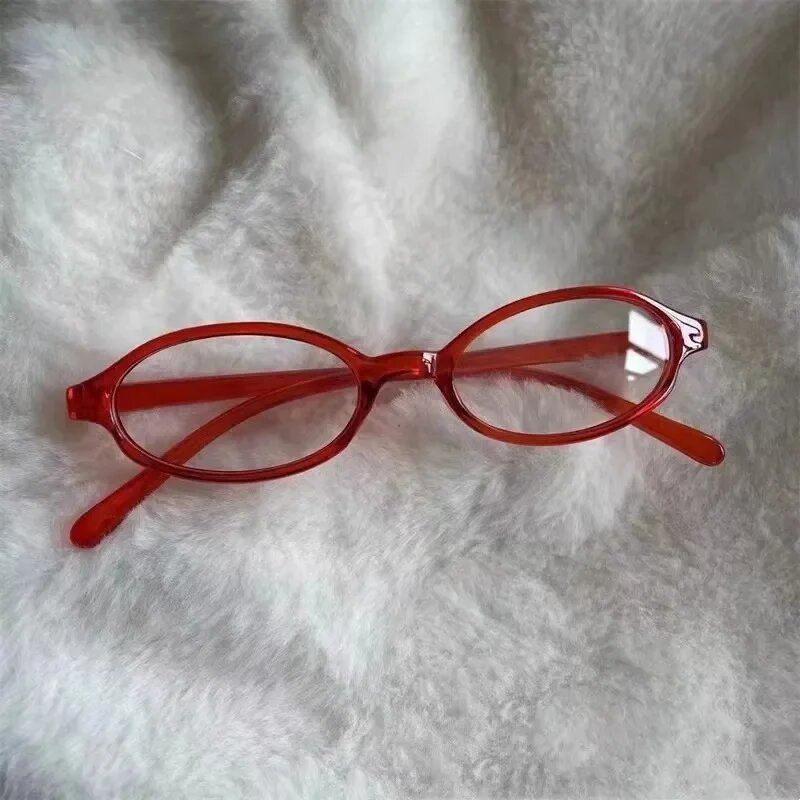 Женские очки RPXBGUCKARHG овальные в стиле Y2K Красный