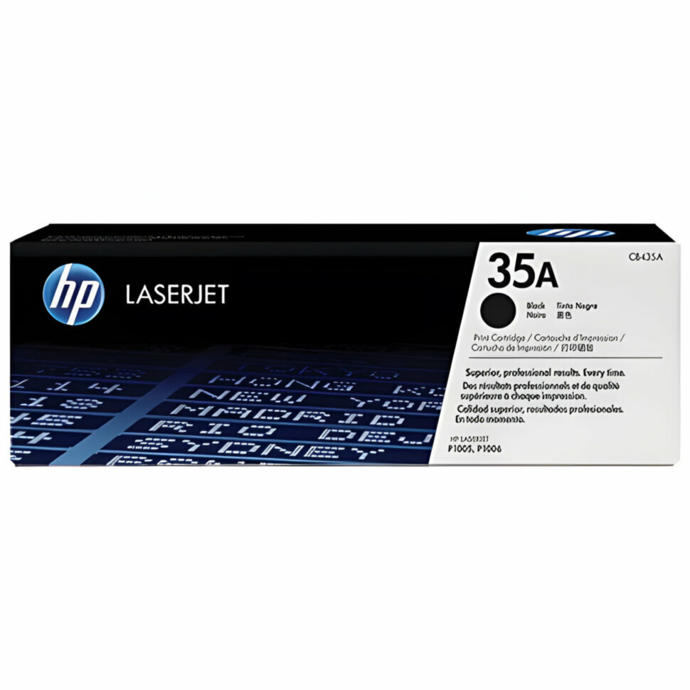 Картридж лазерный HP (CB435A) LaserJet P1005/P1006, №35А, оригинальный, ресурс 1500 страниц, 360539