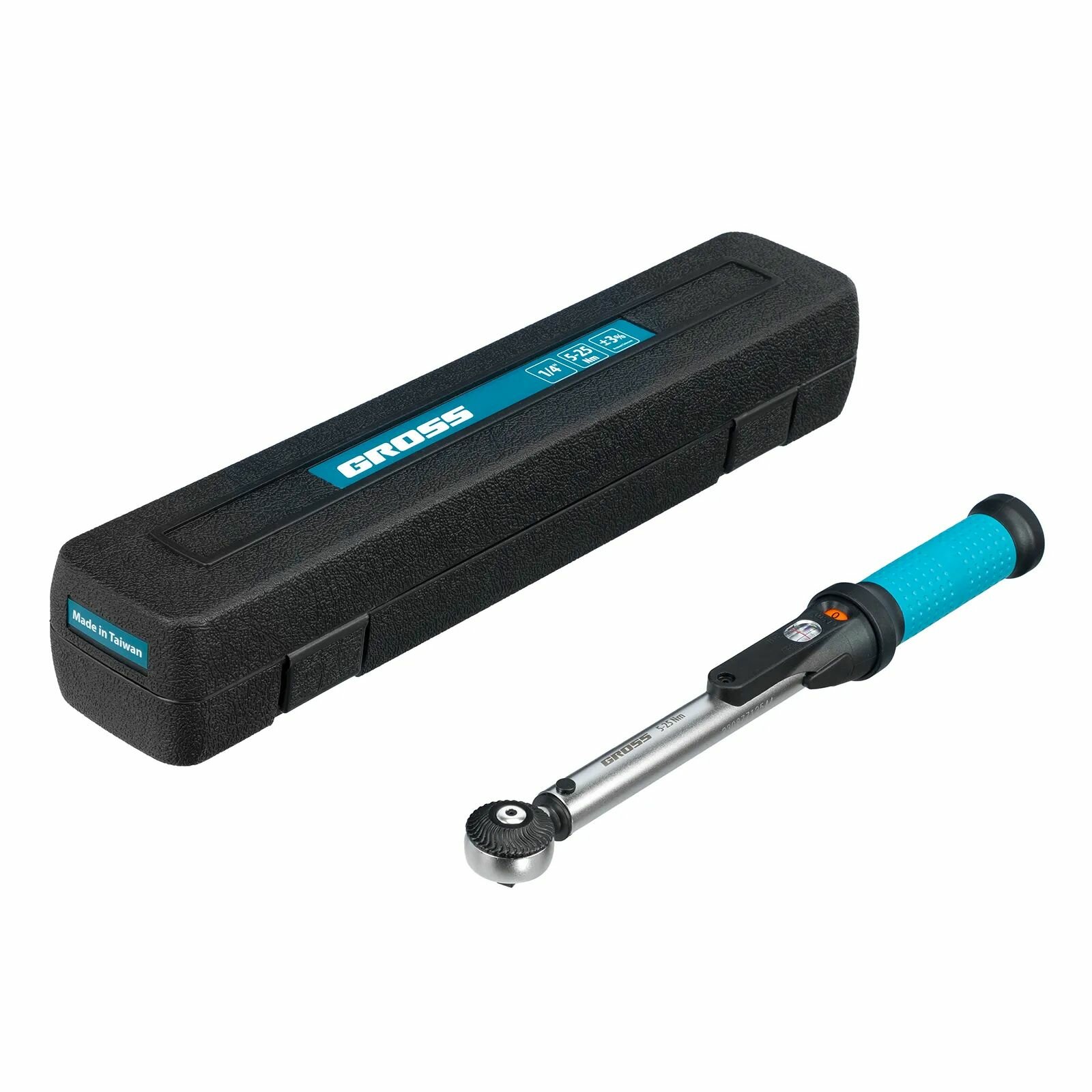 Ключ динамометрический, 5-25 Нм, 1/4", CrV Gross, 14180