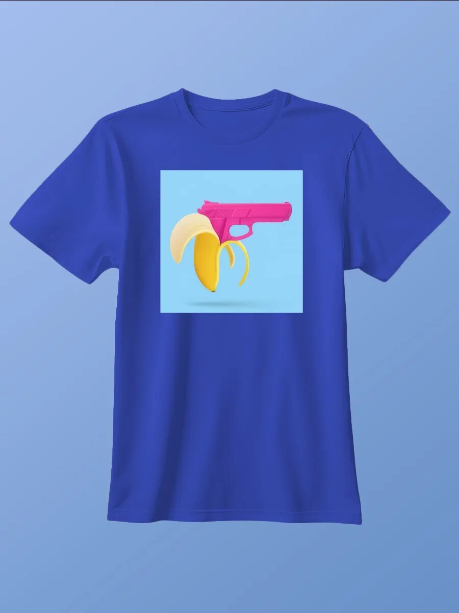 Футболка банан пистолет