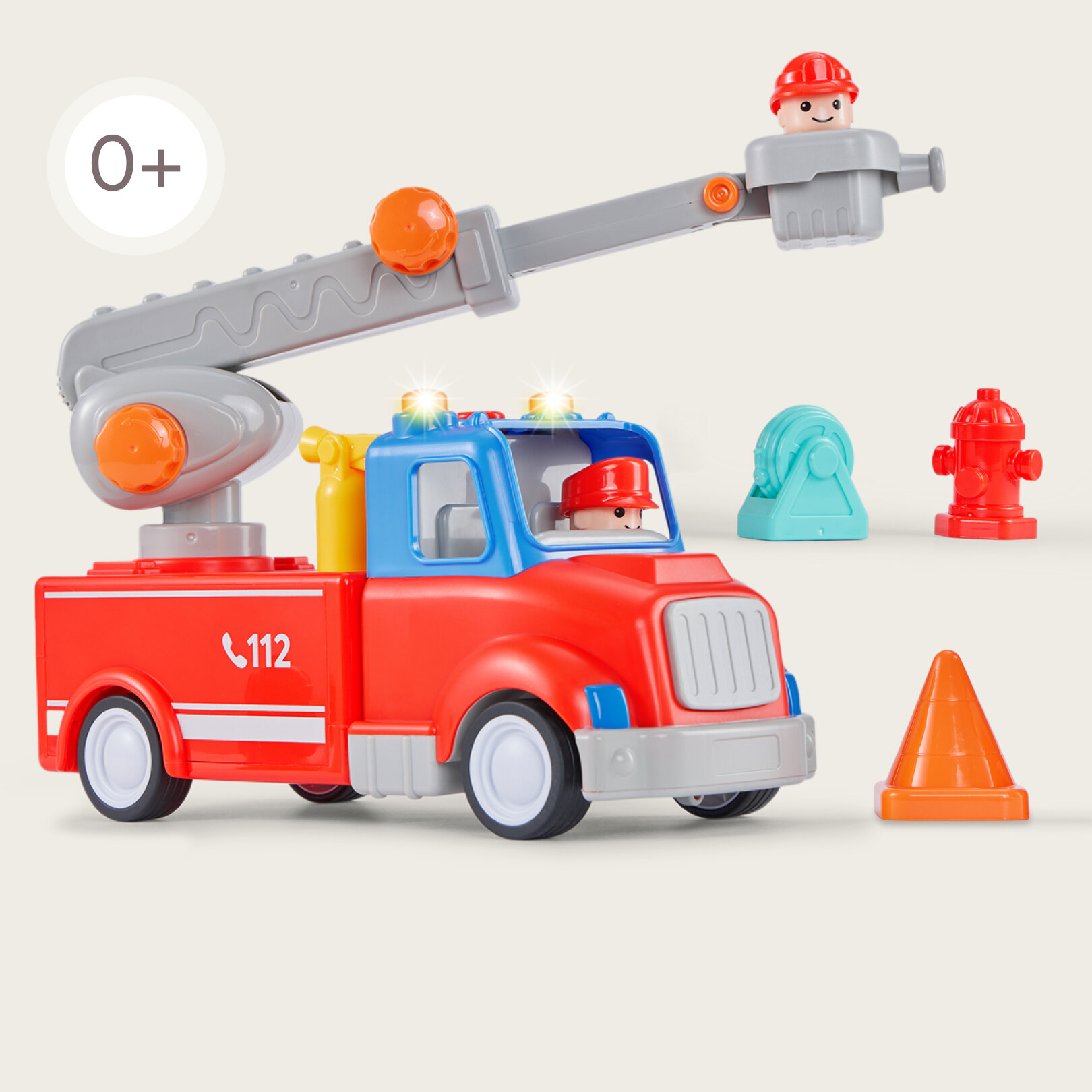 Пожарная машина Happy Baby красный