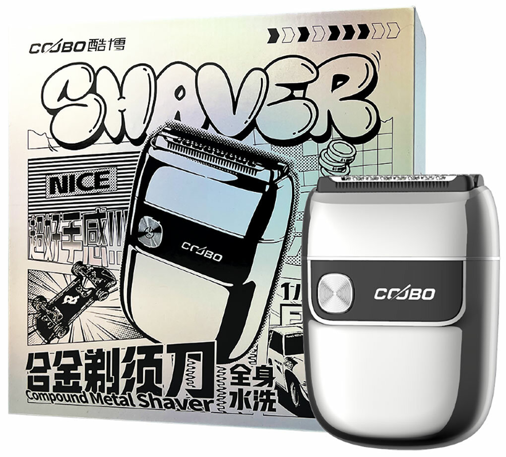 Электробритва Coobo CB-T2, серебристая