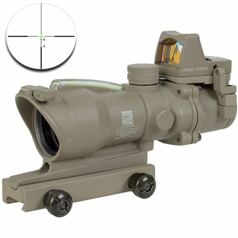 Оптический прицел FireWolf 4х32 с сеткой