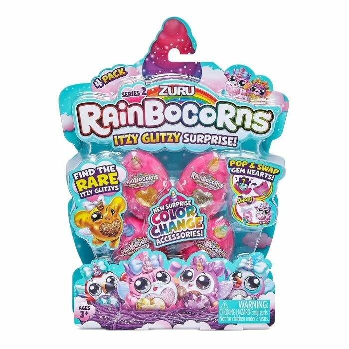 Игрушка Zuru Сюрприз Rainbocorns Itzy glitzy surprise S2 в непрозрачной упаковке