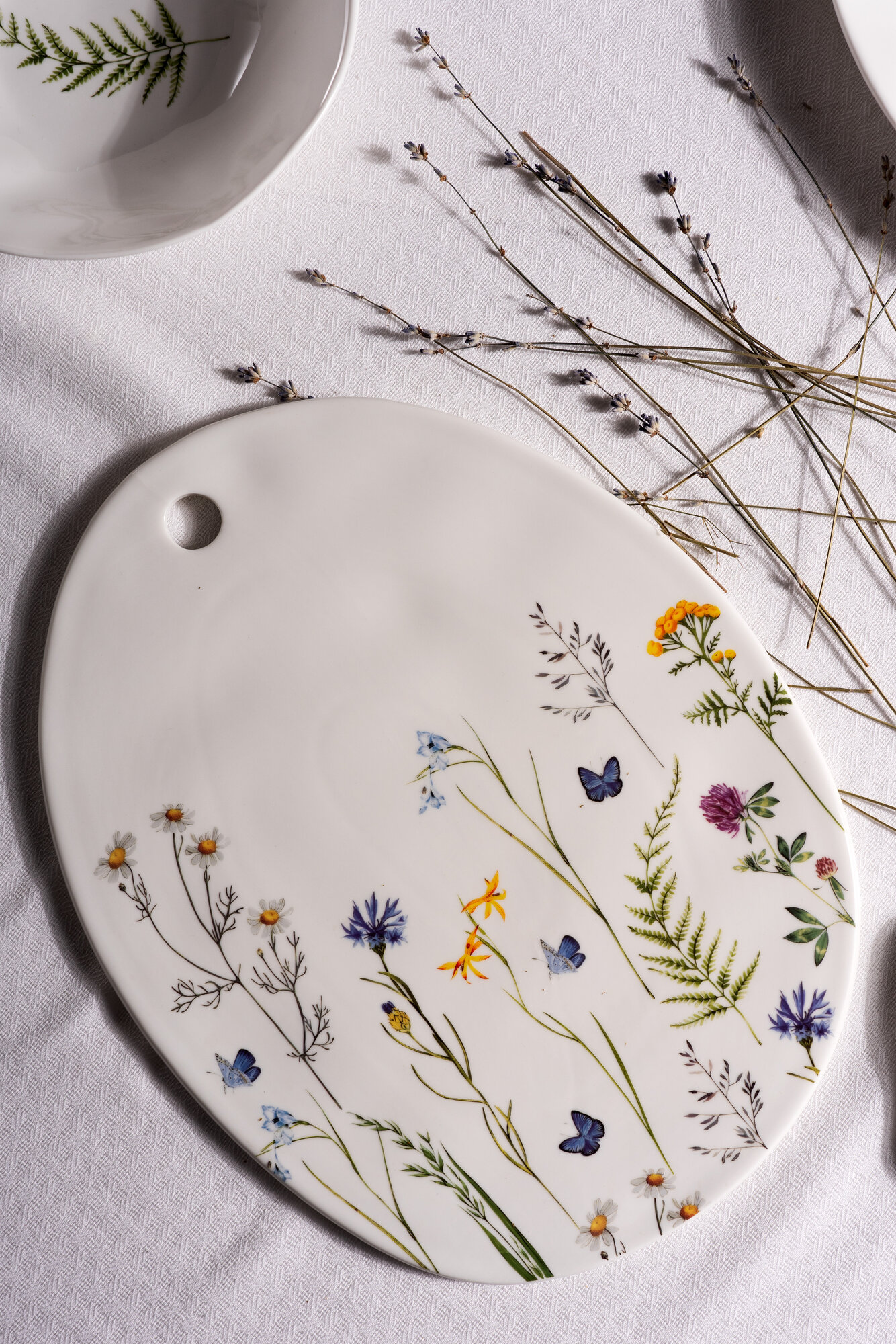 Блюдо сервировочное BILLIBARRI "Nature Nostalgia" 32х25см, фарфор