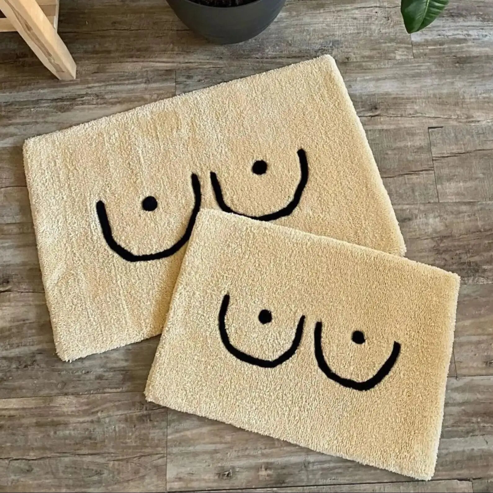 Ковер "Оптическая иллюзия", для ванной, 100%, 60*40см, ручная стирка 1 штука