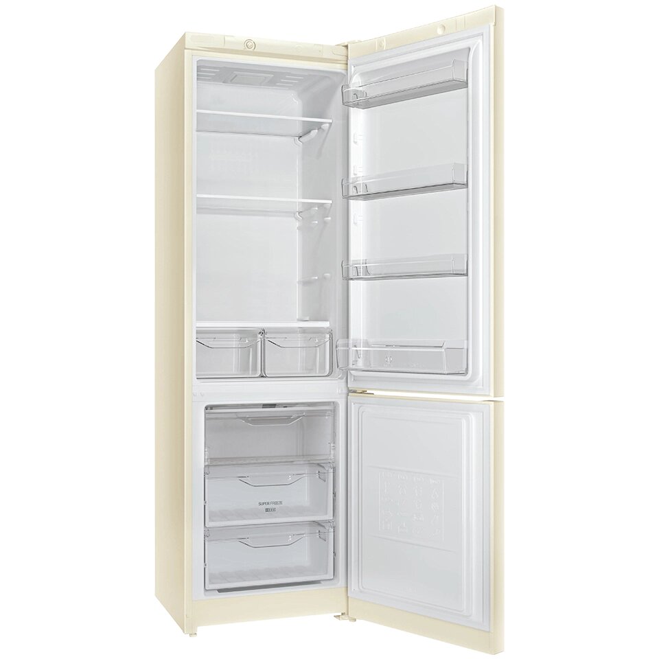 Холодильник Indesit DS 3200 E, с нижней морозильной камерой, бежевый — фото 1