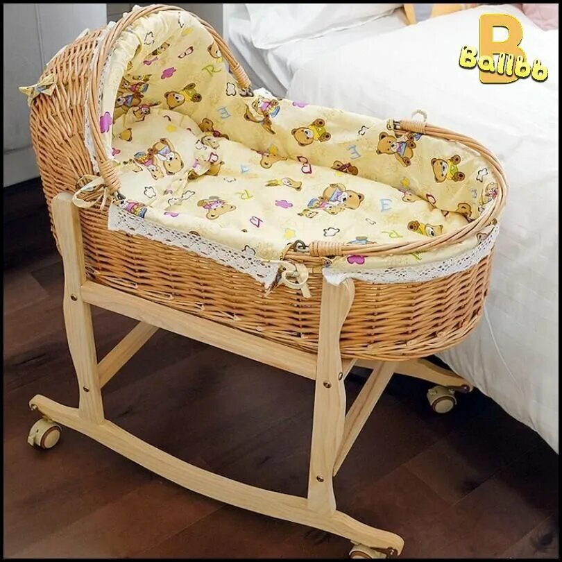 Колыбель E931, с люлькой, поворот 360°, на колесиках, для новорожденных