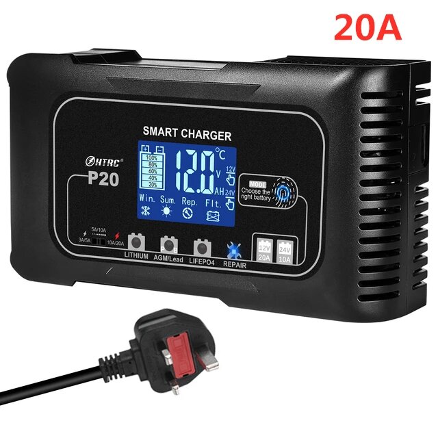 HTRC P20 20A умное зарядное устройство с UK PLUG