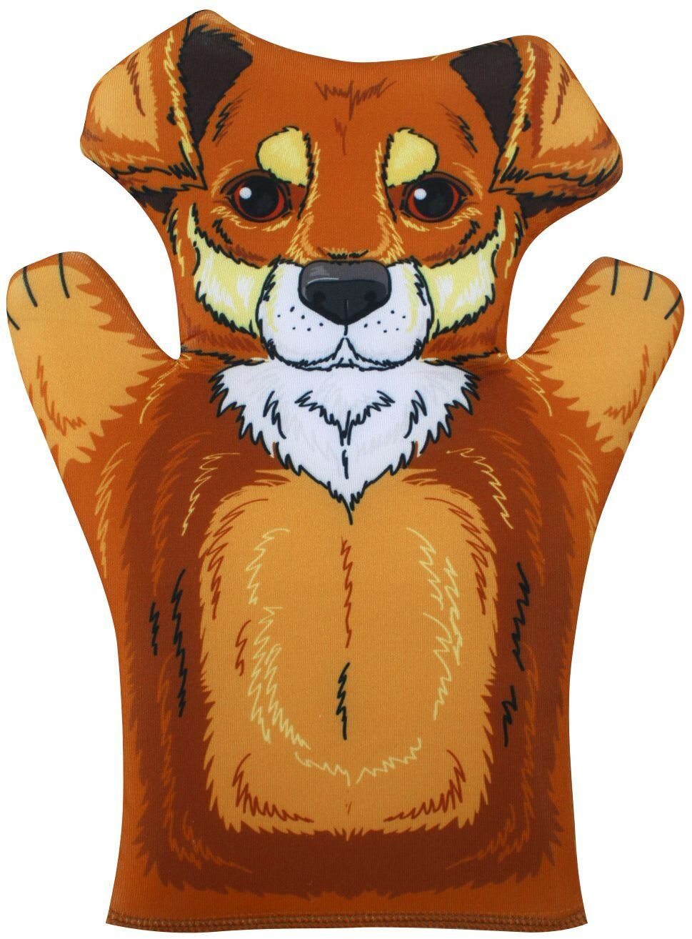 Кукла-рукавичка на руку "Жучка" для кукольного тетра, мягкая игрушка-перчатка, перчаточная кукла бибабо