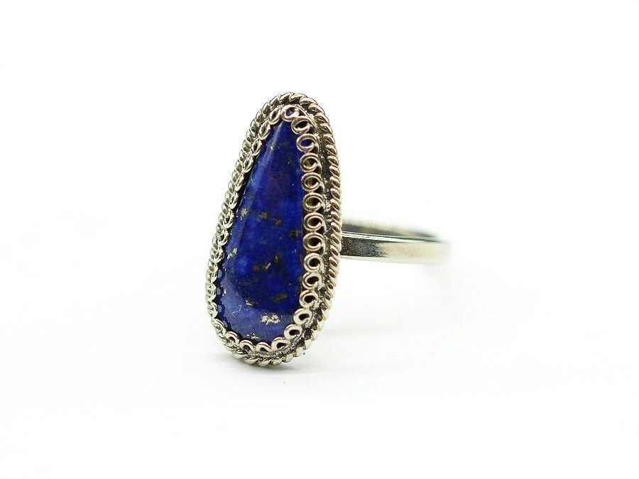 Кольцо, лазурит