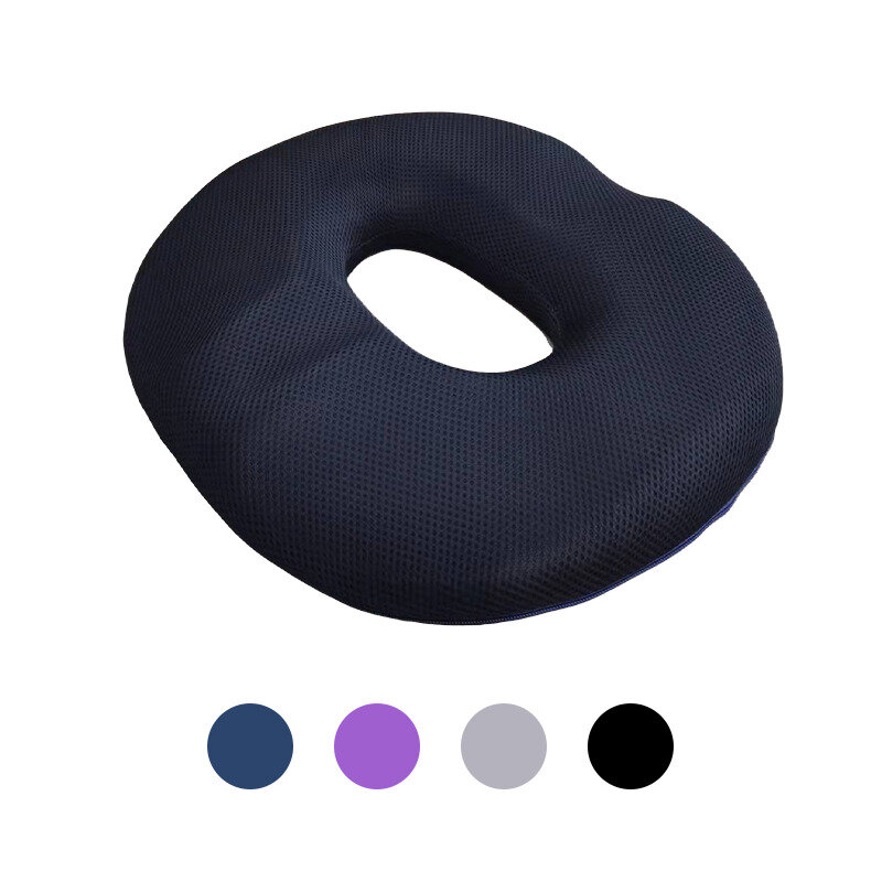BMC Подушка с отверстием Кольцо круг от пролежней с эффектом памяти для осанки копчика против геморроя