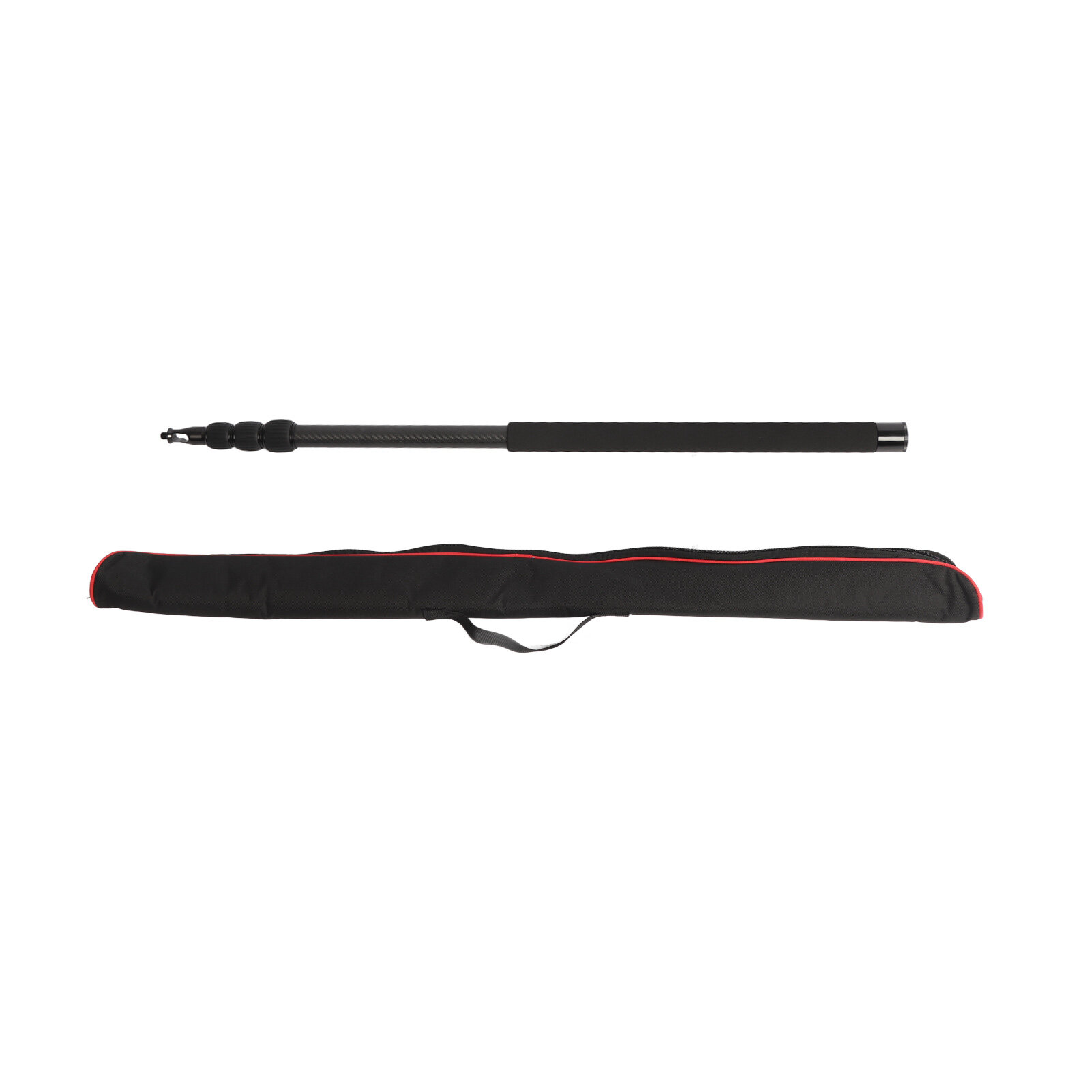 3,12 м Углеродного Волокнового Телескопинга Полюс стрелы с внутренним спиральным кабельным микрофоном полюс бум