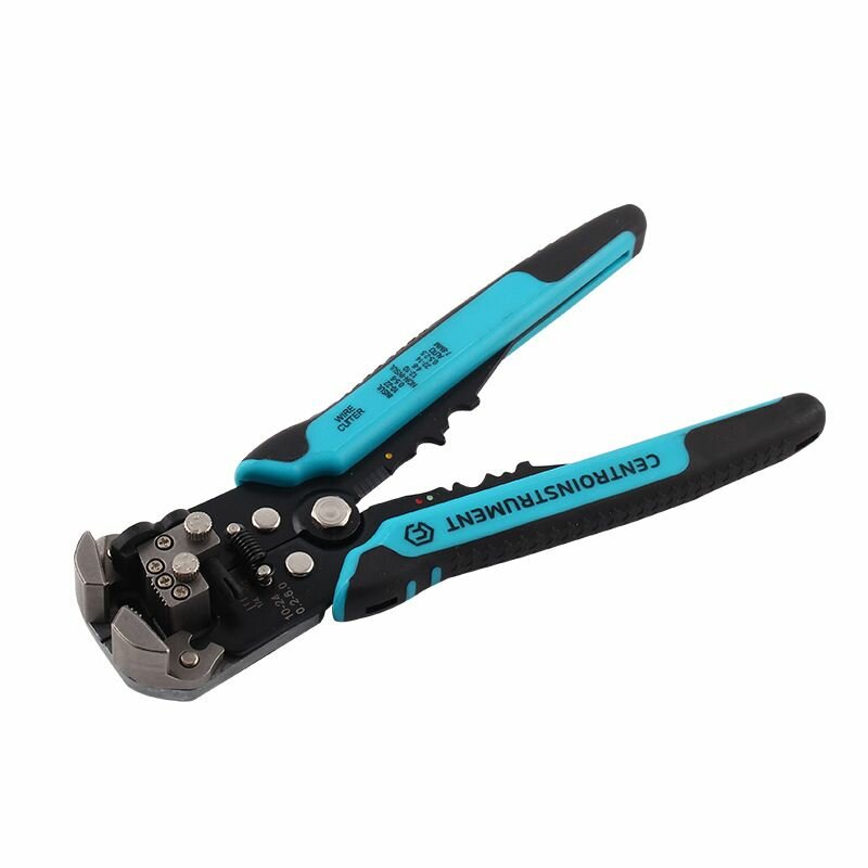 Стриппер / щипцы для зачистки электропроводов GROSS, 0.05-8 мм2, 3 в 1: зачистка, обрезка и обжим, стальная основа, эргономичные двухкомпонентные рукоятки, 17718