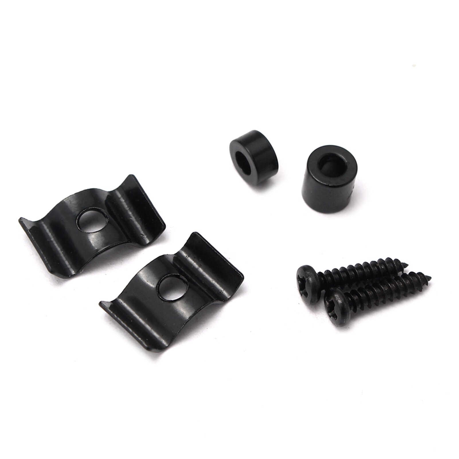 1 пара металлических направляющих для струн для электрогитар ST и SQ, запасные части для бас-гитары, черные