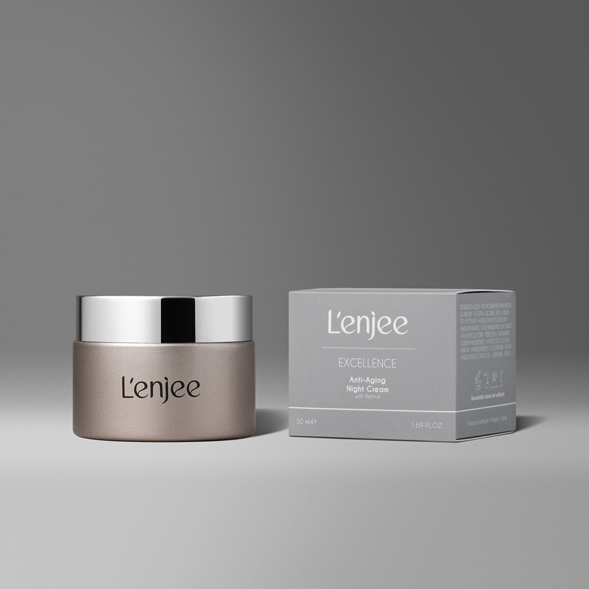 Крем для лица антивозрастной с ретинолом ночной Lenjee, 50 мл