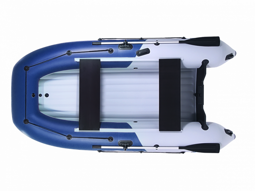 Надувная лодка НДНД Grouper 335W (серо-синий)