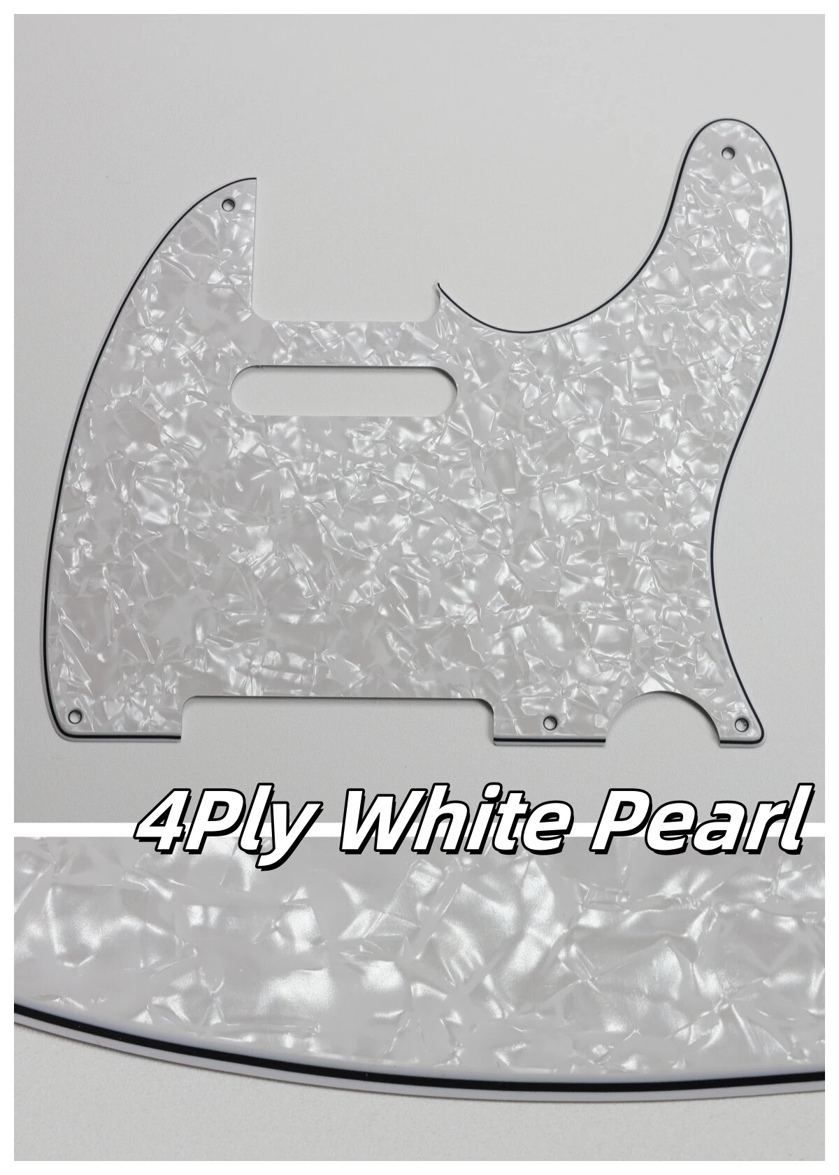 Плероо для Telecaster 52, 4Ply White Pearl