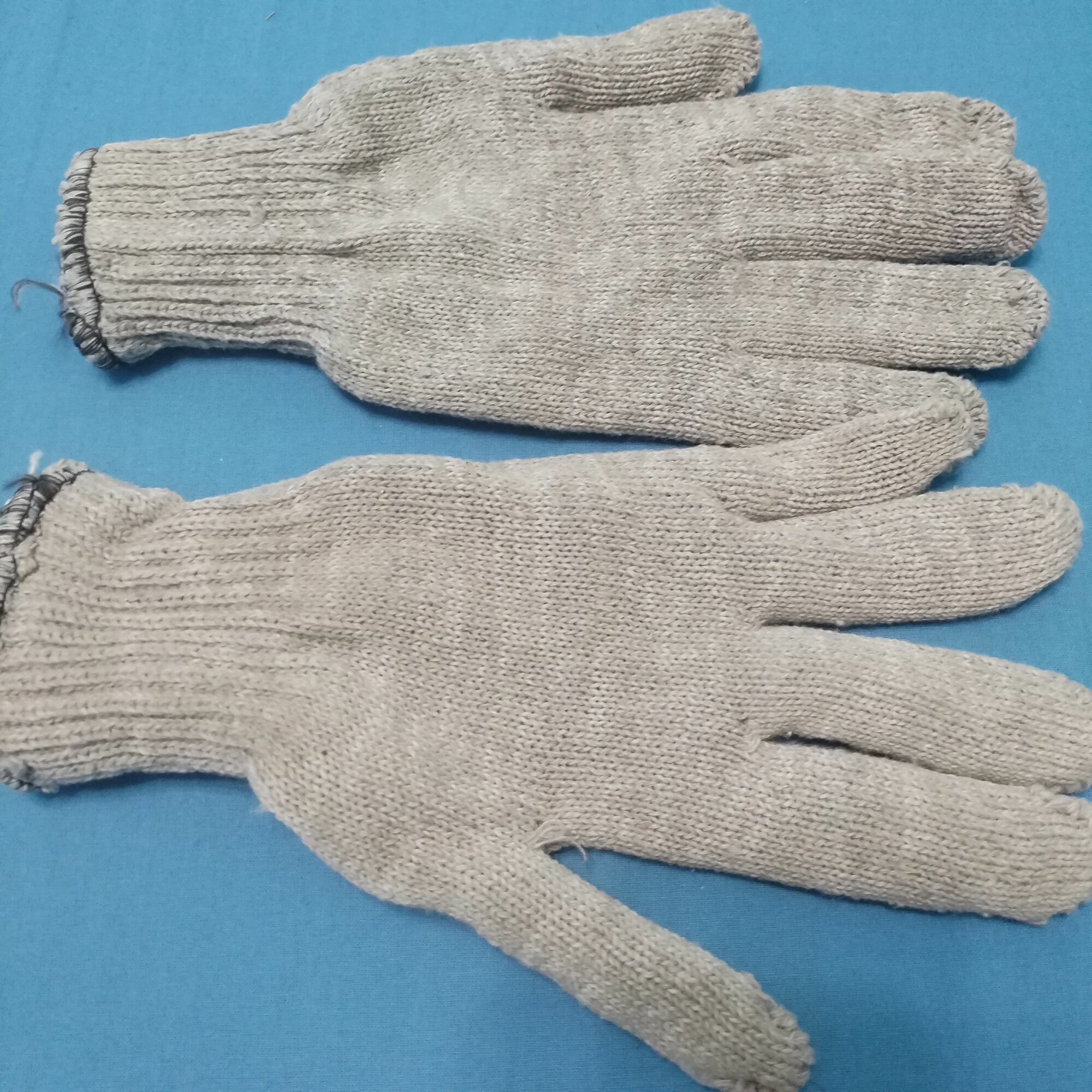 Перчатки х/б Зима, зимние , двойные .