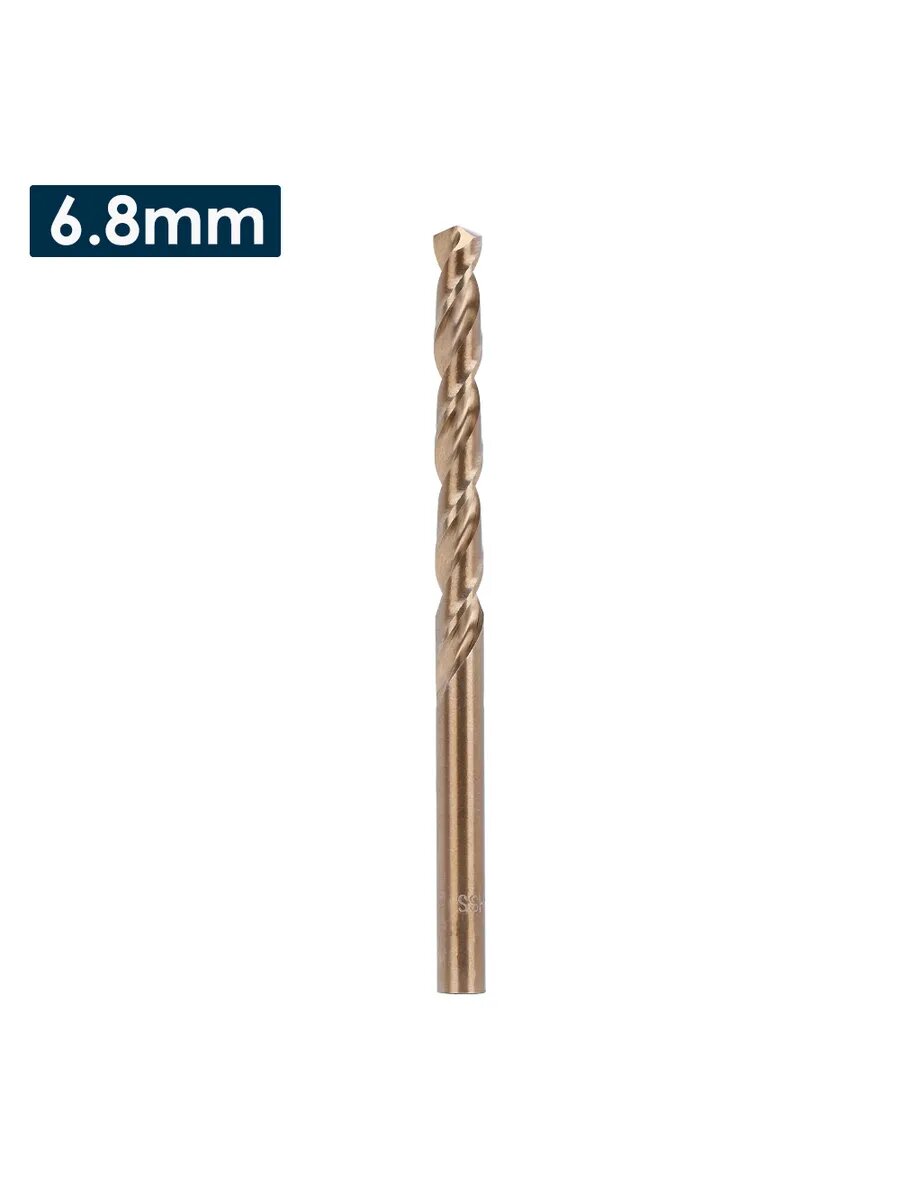 Сверло спиральное HSS 6,8x69x109 мм