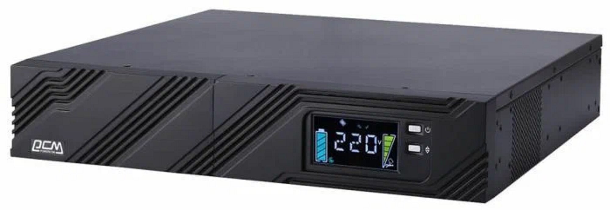 ИБП Источник бесперебойного питания Powercom SPR-2000 LCD, IEC-320 С13 с резервным питанием, черный