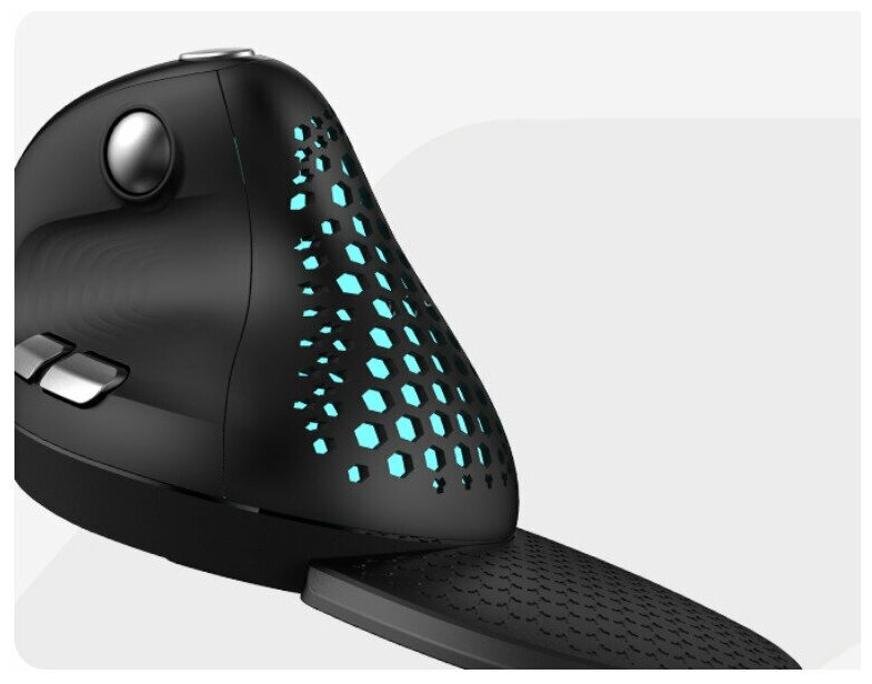 Беспроводная игровая мышь DELUX SEEKER M618XSD с OLED-дисплеем, черная