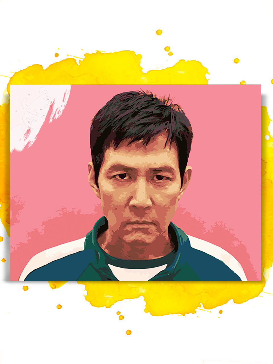 Картина по номерам на холсте Игра в кальмара 3 - Ки Хун, 40 х 50 см