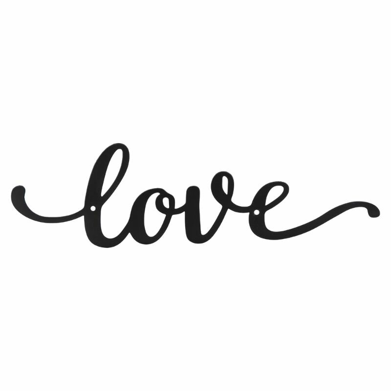 Металлический знак любви, настенный художественный декор, модель декоративного орнамента для общежития, ресторана, спальни, украшение