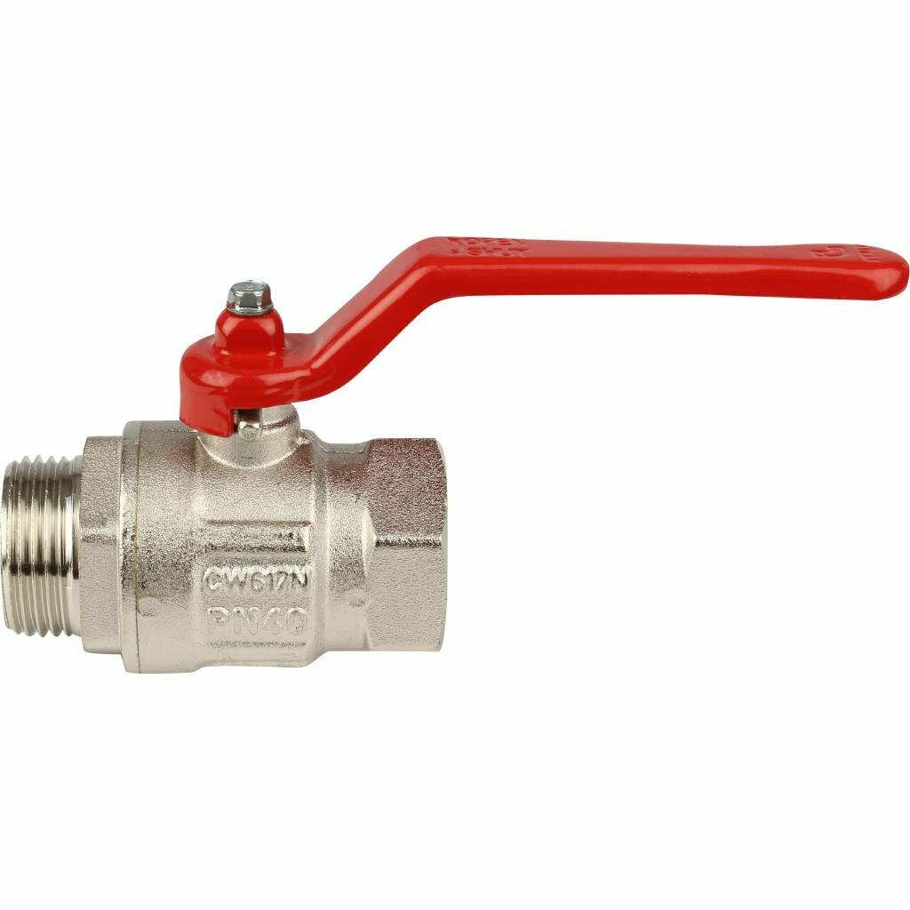 Кран шаровой 2' (ДУ 50) ВР-НР, ручка-рычаг *091*