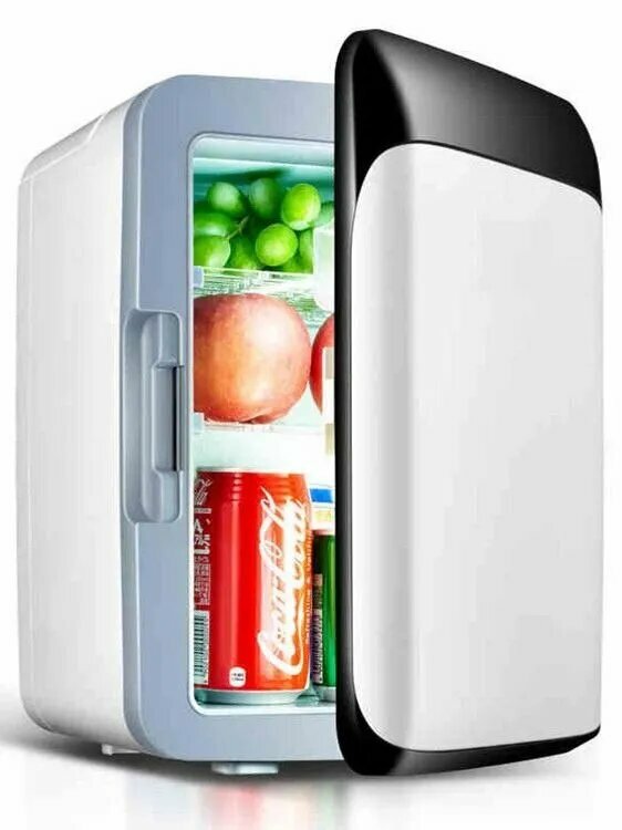 Автохолодильник, для автомобиля, 12 В и 220 В, 10 литров, белый