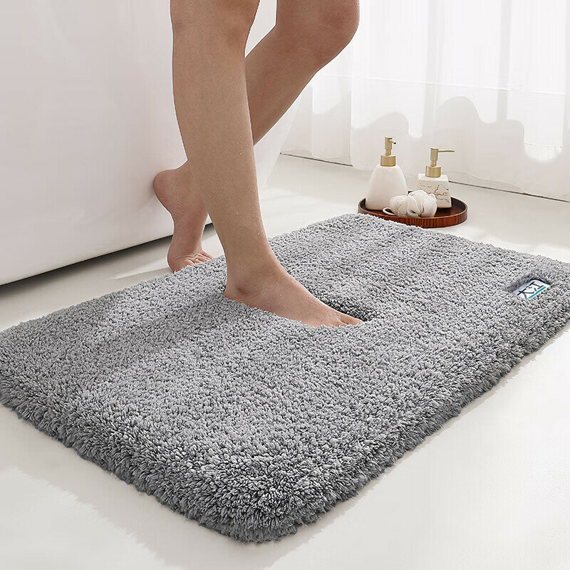 Dajiang Antibacterial Bathroom Mat, Bathroom Floor Mat, Absorbent Bathroom Mat, Non-Slip Hotel Floor Towel, 60x90cm