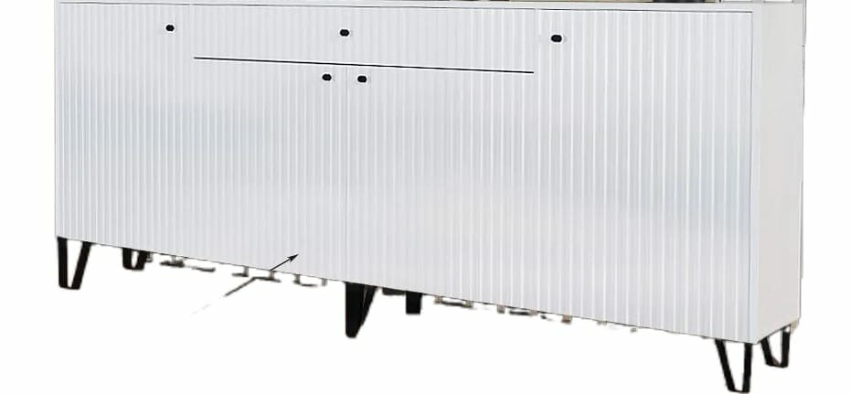 Комод Оливия 2,0м белый, шарли белый