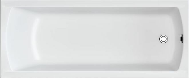 Акриловая ванна Marka One Modern 01мод17570 без опоры 175x70 см, пристенная, белая