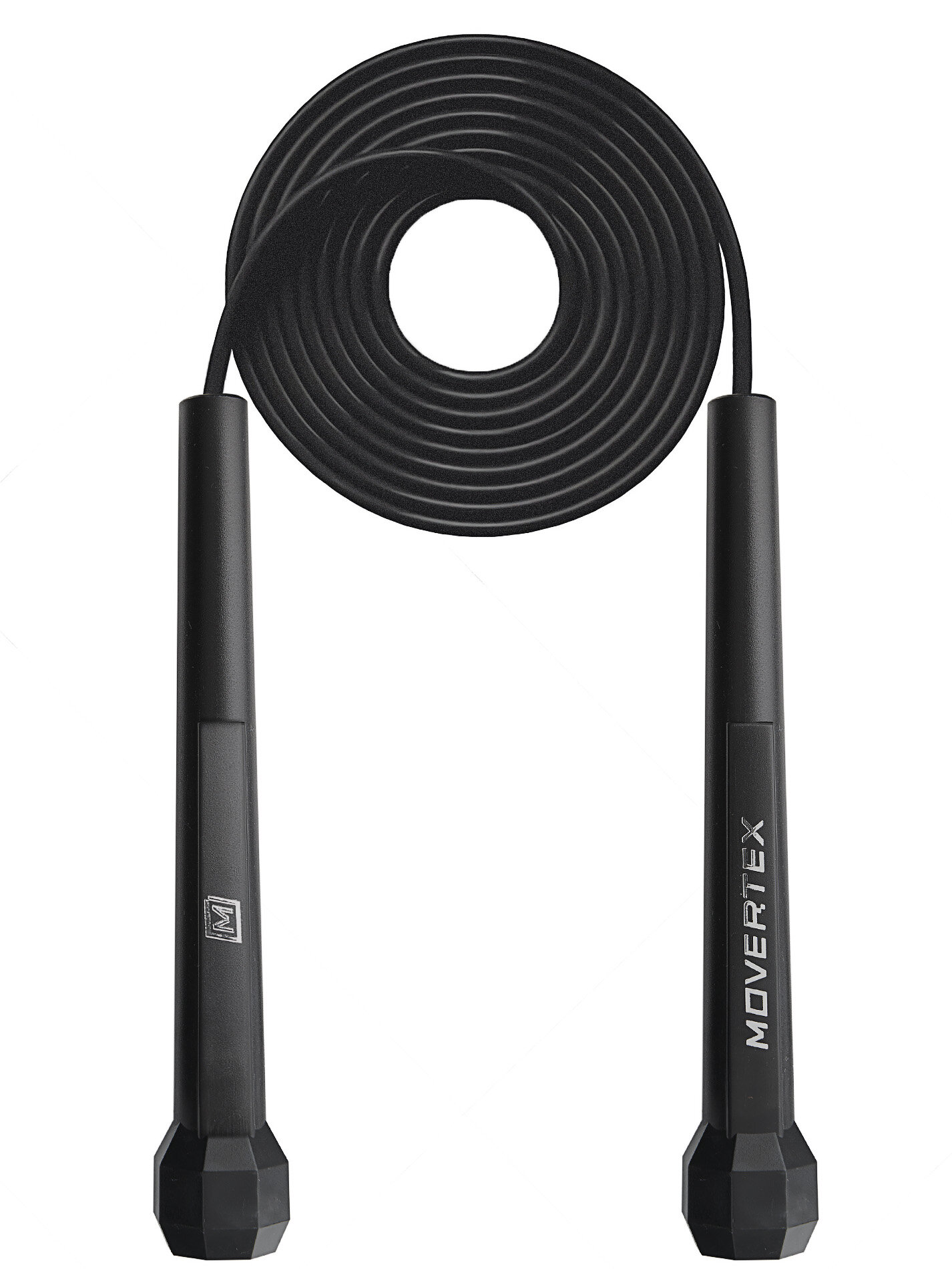 Скакалка спортивная для занятий спортом, фитнесом и боксом с регулировкой длины 310 см, MOVERTEX SQNKJ