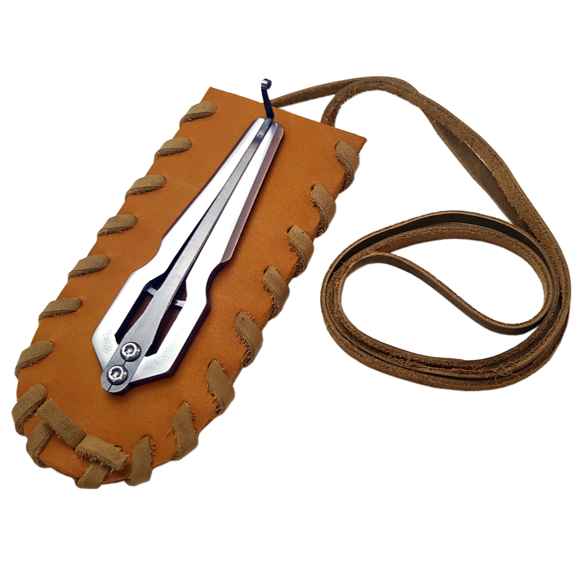 Варган Глазырина "Пилот" с кожаным чехлом - музыкальный инструмент для начинающих и профессионалов, великолепный подарок