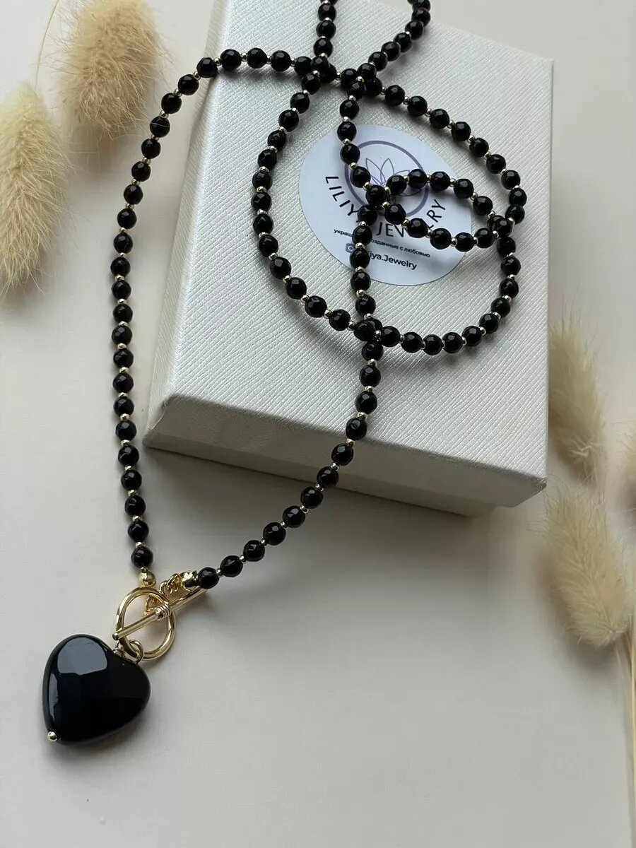 Колье, агат