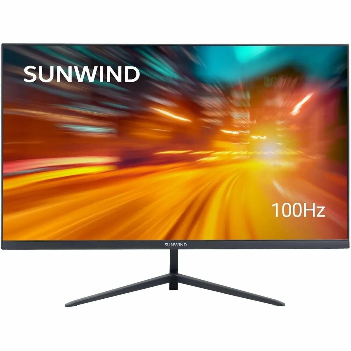 Монитор Sunwind SM-24FV222, диагональ 23,8", матрица VA, разрешение 1920х1080, черный