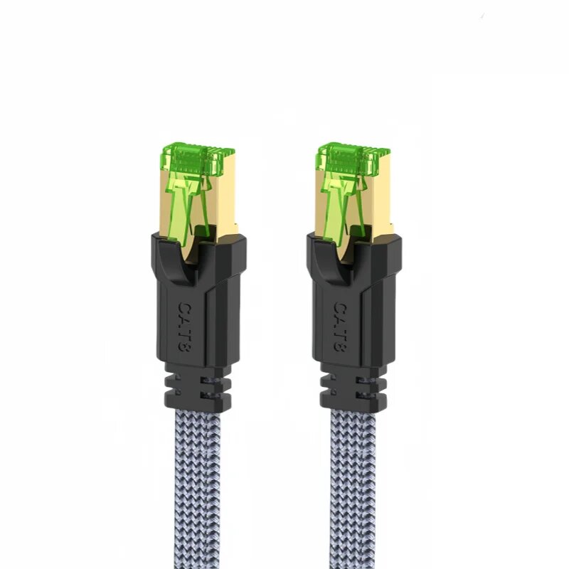 MIZIQIER, длинный плоский сетевой кабель CAT8, 40 Гбит/с, SFTP CAT 8 Cable-1 Pack, 6.6FT-2M-78.7inch