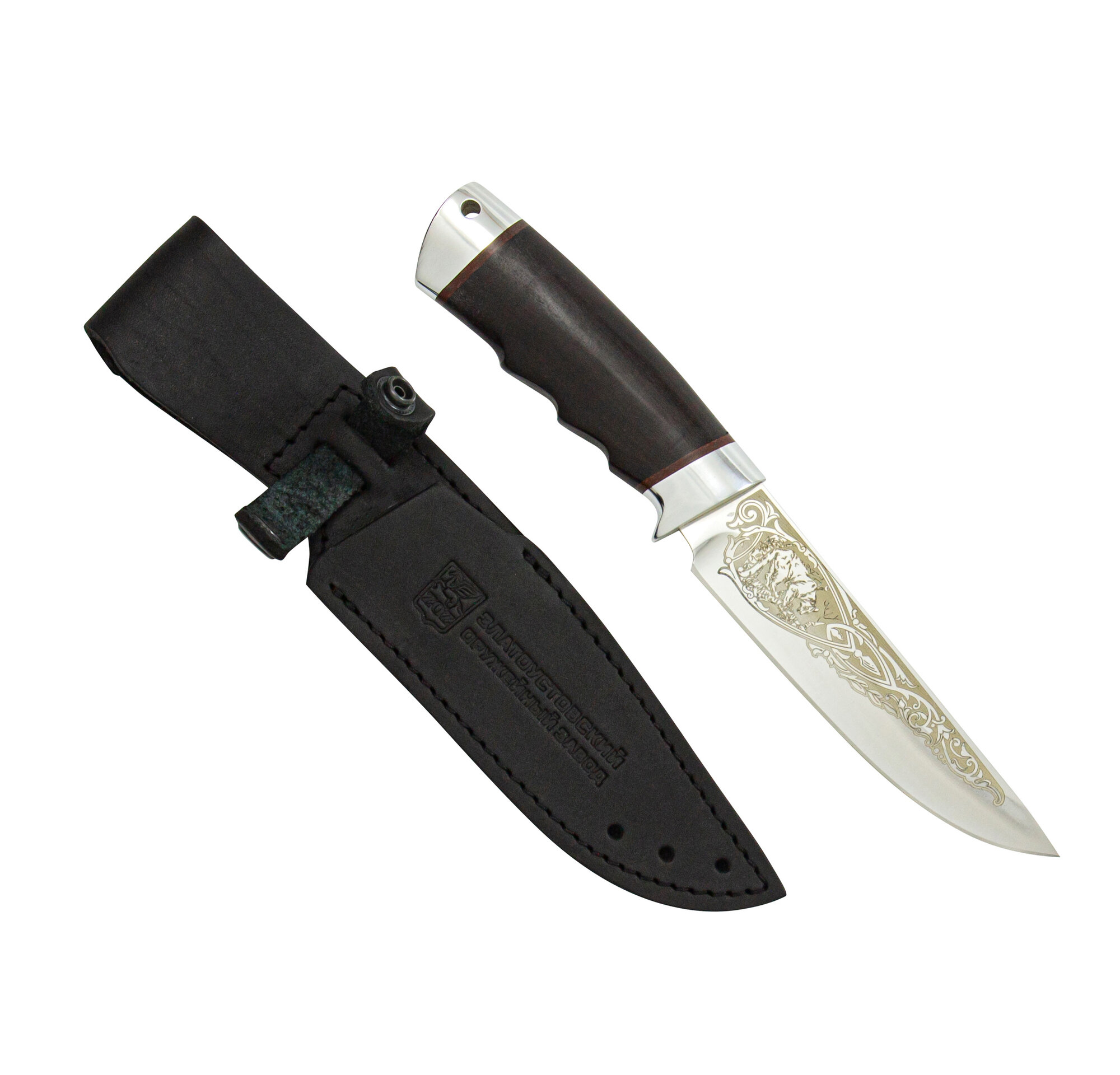 Нож "Пума" (сталь 95x18, граб/ал.) Златоустовский оружейный завод