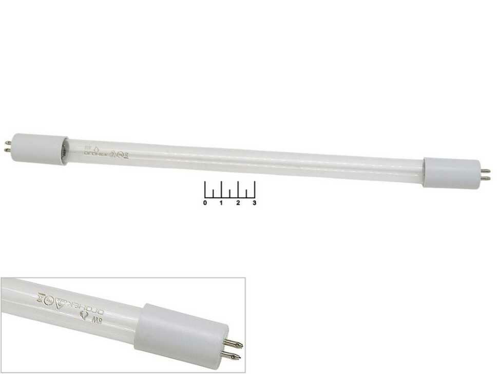 Лампа G5 T5 8W (300мм) Огонек (UVC)