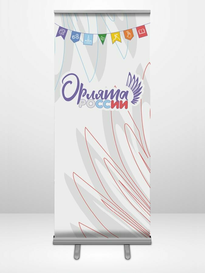 Ролл Ап (Roll Up) "Орлята" 85х200 см