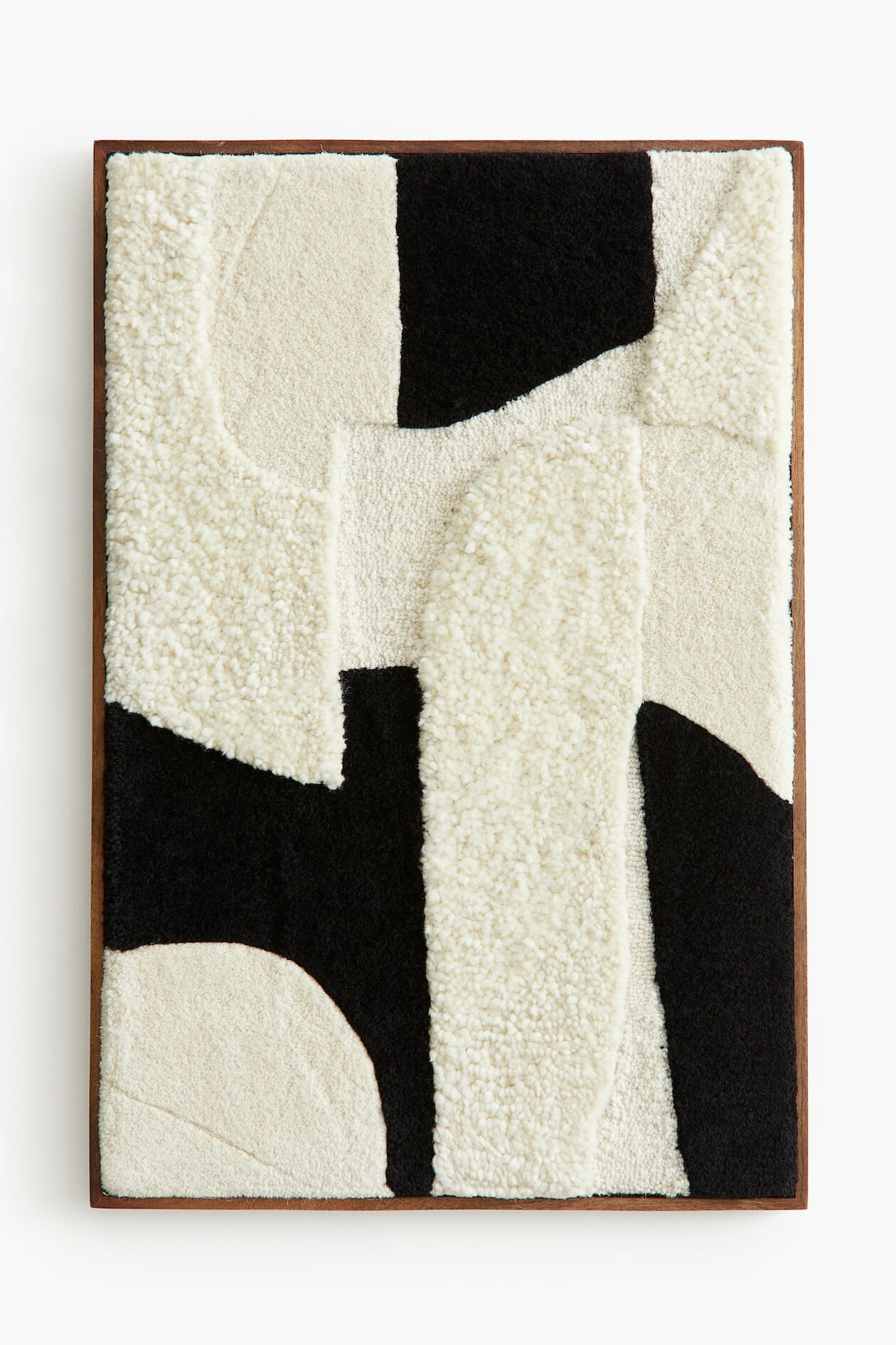 Очень большое плетеное настенное украшение H&M Цвет Черный/Кремовый 52х76 см