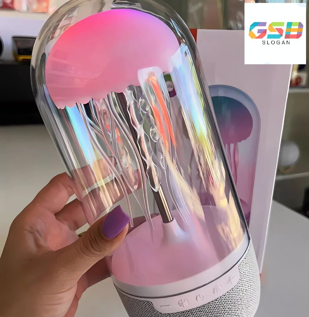 Ночник-светильник MEDUZA с RGB подсветкой / Беспроводная Bluetooth колонка медуза
