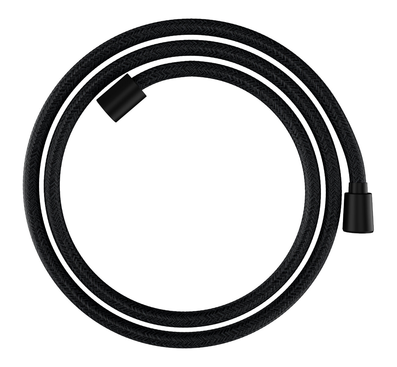 Шланг для душа Hansgrohe Designflex 1600, текстильный, матовый чёрный 28260670