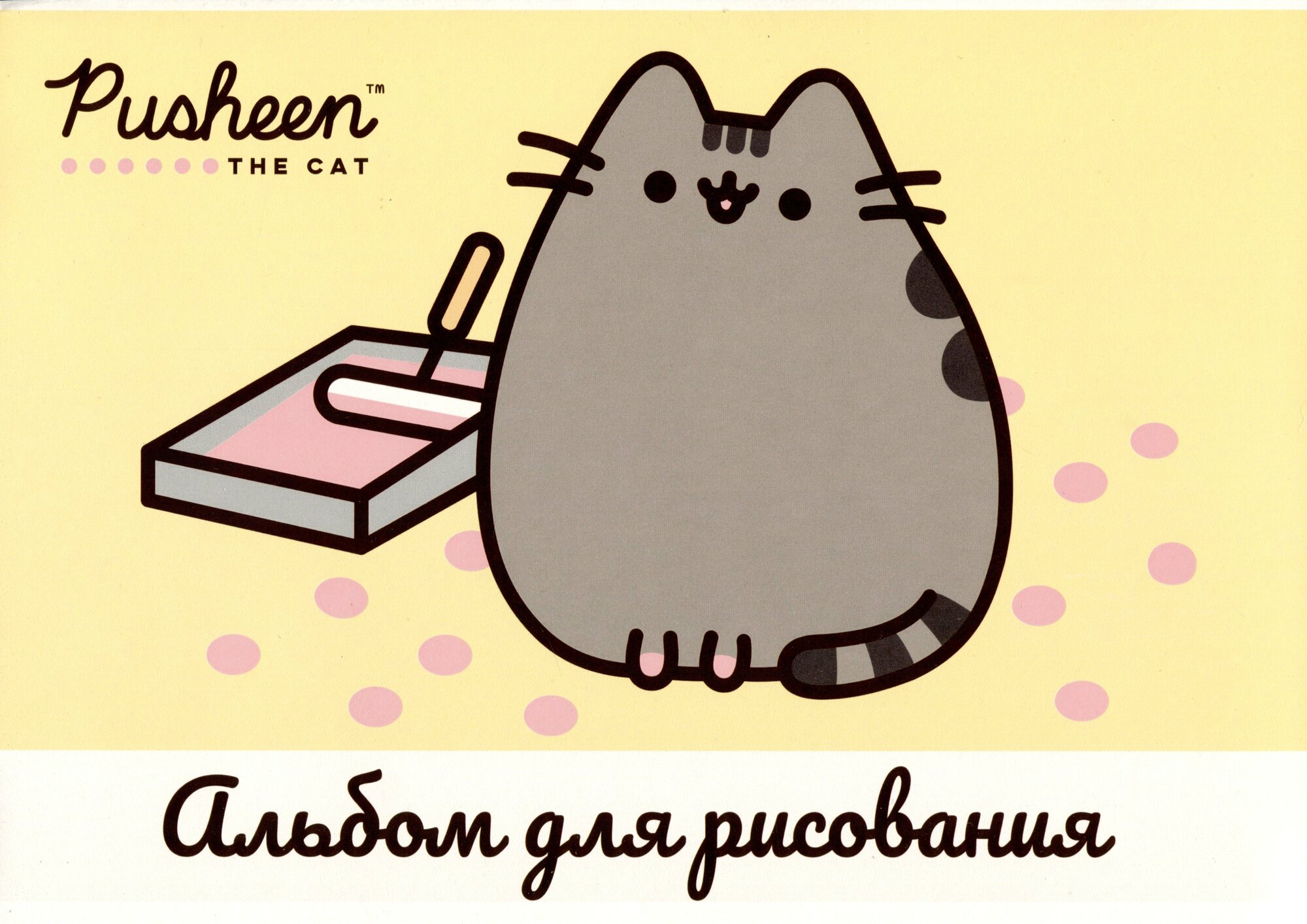 Альбом для рисования «Pusheen» Academy Style А4, 40 листов, склейка