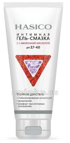 Hasico гель-смазка с l-молочной кислотой 100 мл