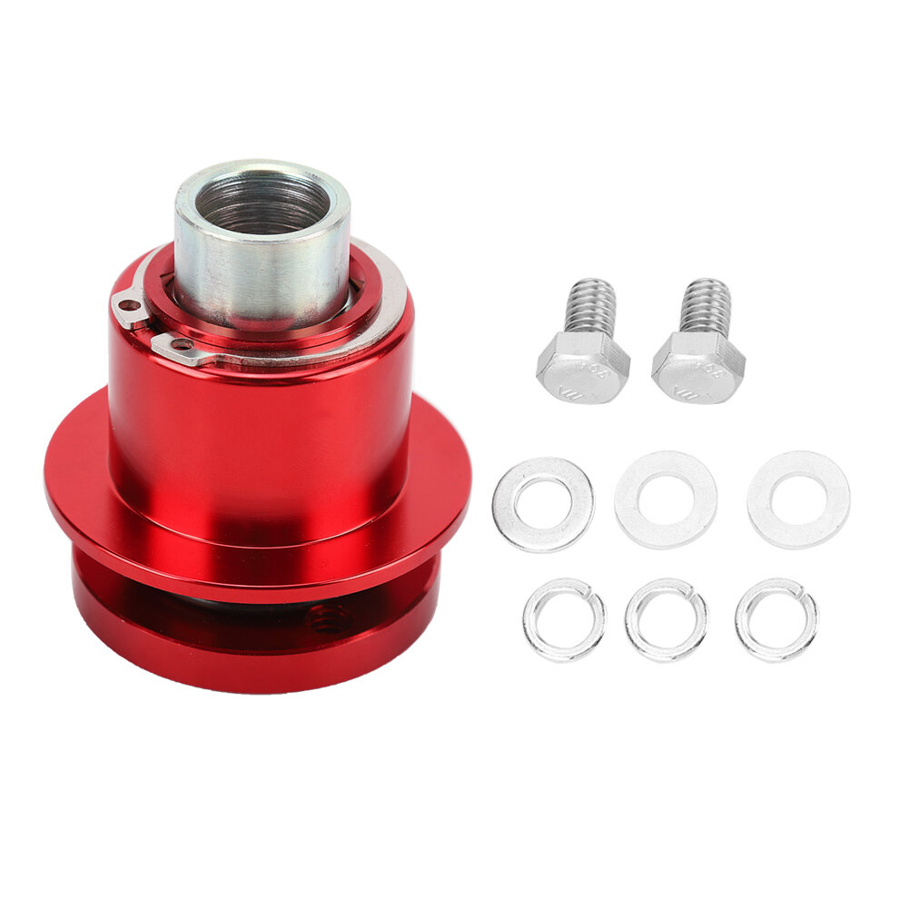 Car Quick Release 360° Steering Wheel Hub Adapter Kit 310 101 (Red)