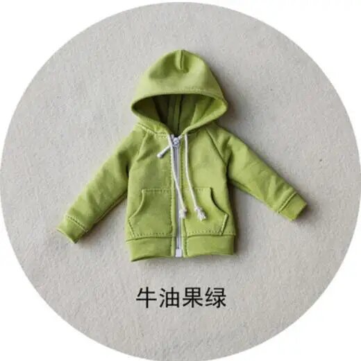 Ручная одежда для кукол Blyth: пальто или футболка, Snoedoll, fruit green coat, blyth azone, Унисекс