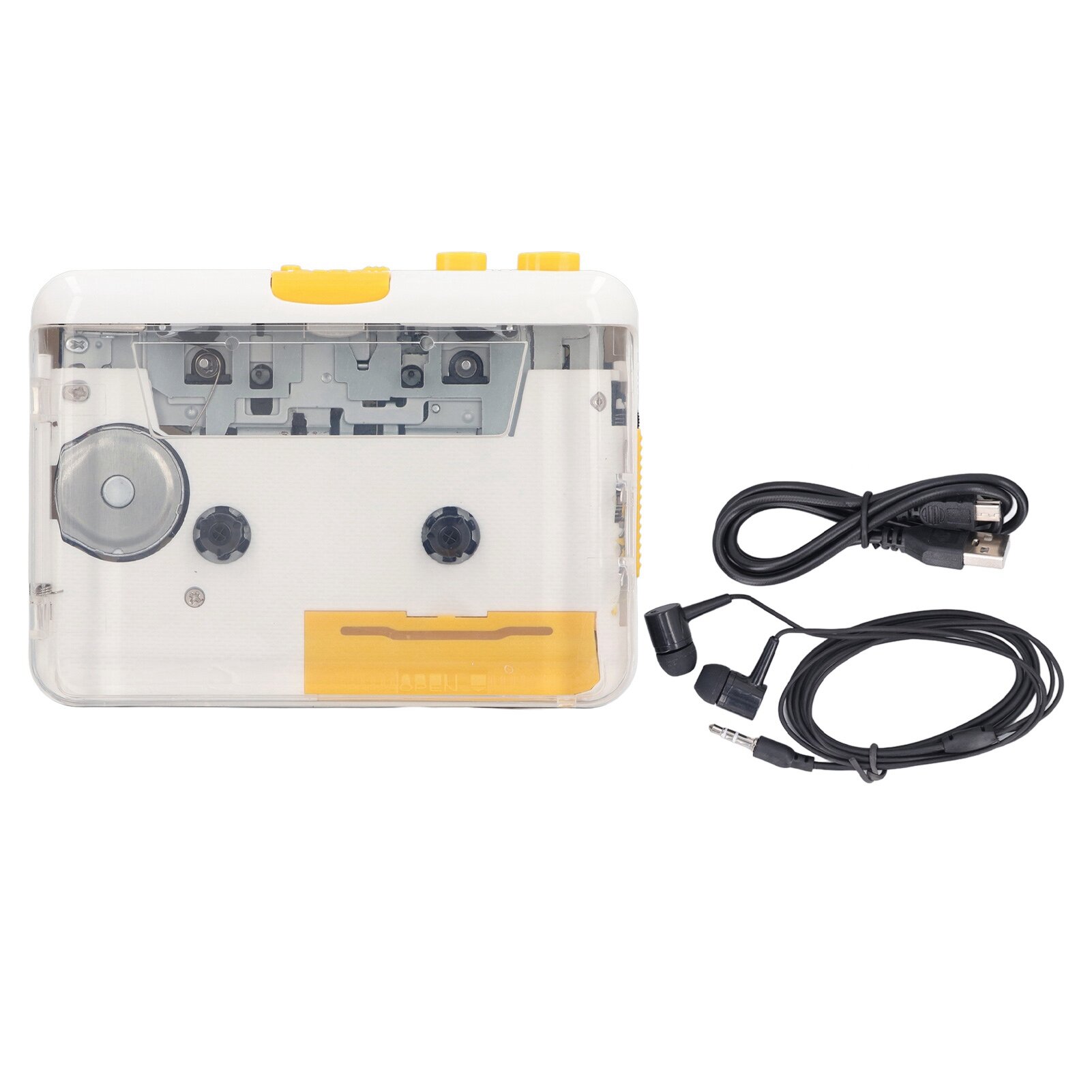 Кассет в MP3 -преобразователь батарея USB Powered Portable Cassette Player с динамиком для Windows XP 7